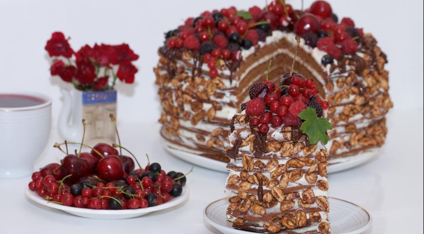 Торт медовый с корицей